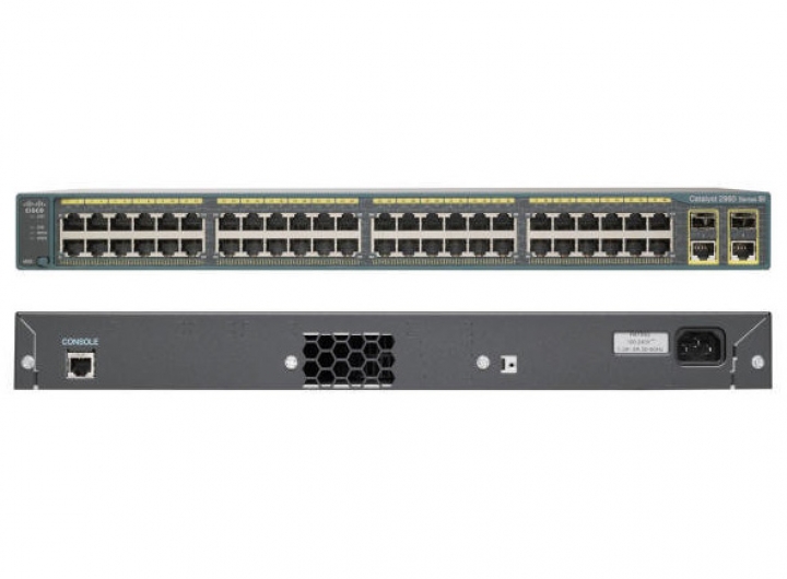 WS-C2960+48TC-S Catalyst 2960 Plus 48 ports 10/100 + 2 T/SFP, LAN Lite