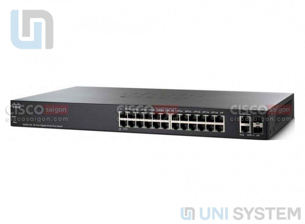 Cisco SG220-26P 26-Port Gigabit PoE Smart Switch chính hãng