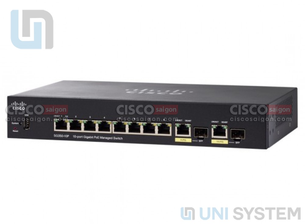Cisco SG355-10P 10-port Gigabit POE Managed Switch