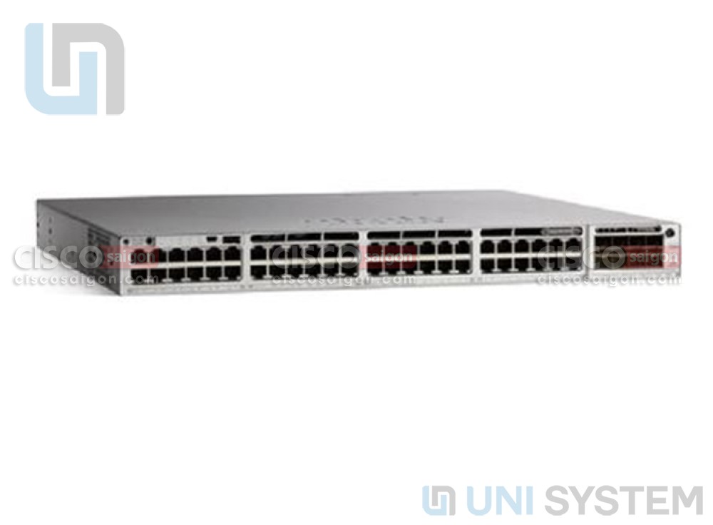 Cisco Switch C9300-48P-E Catalyst 48-port PoE+, Network Essentials